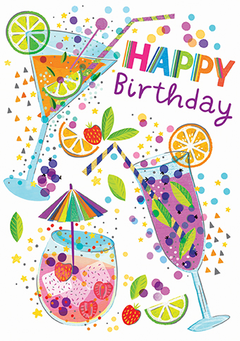 Happy Birthday Drinks Graphics